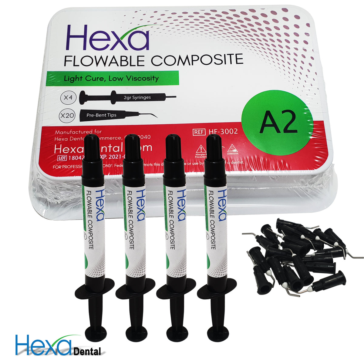 HEXA A2 Flowable Composite Kit 4 Syringes A2 HF-3002 ...